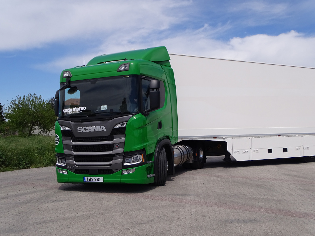 Scania G 410 LNG, viaggio a tutto green | Vado e Torno Web