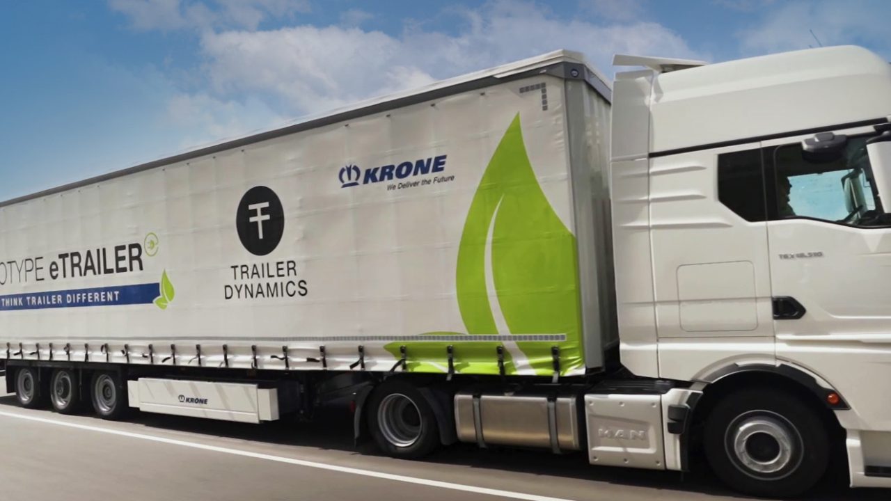 Krone e Trailer Dynamics, premiato il semirimorchio elettrico eTrailer