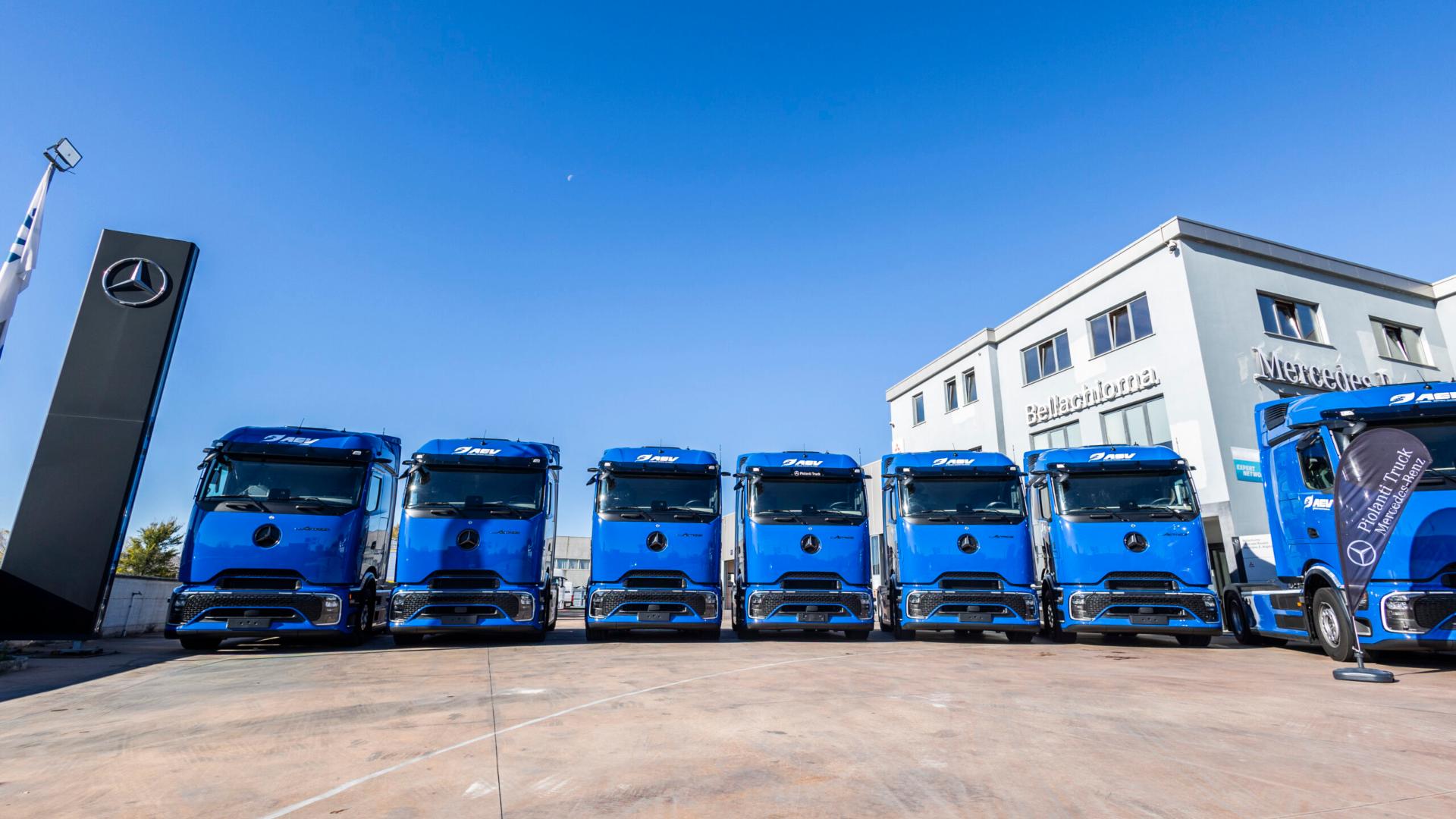 A.E.V introduce otto Mercedes-Benz eActros 600